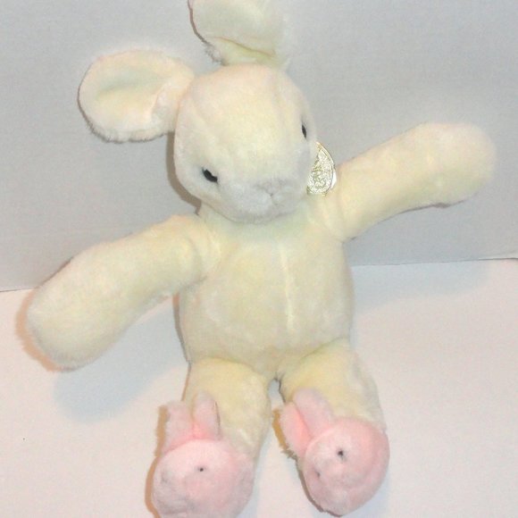 Gund | Toys | Vintage Gund 6 White Bunny Rabbit Plush With Pink Bunny ...